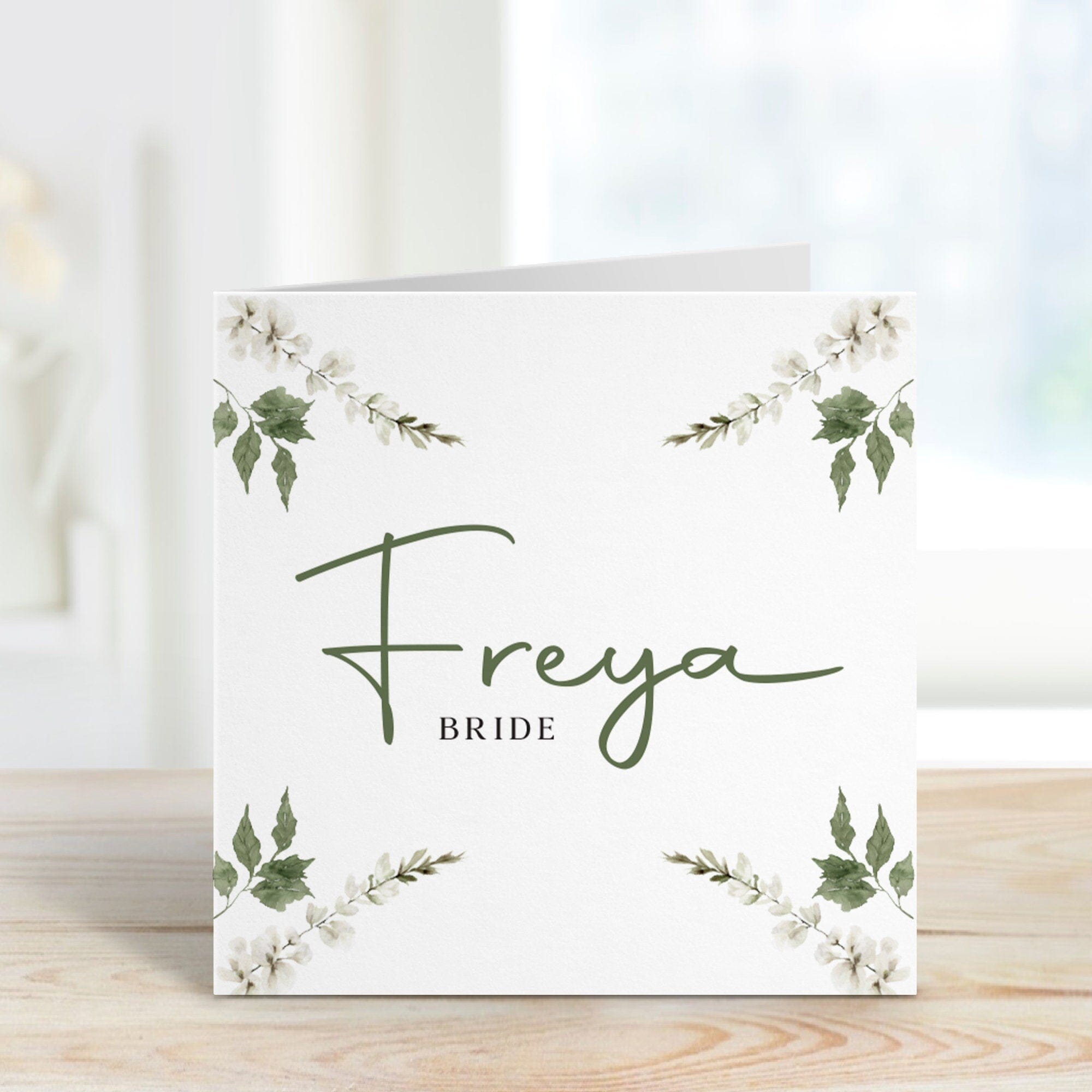 Bride Card With Name Personalised Card For Bride To Be Hen Party Card ...