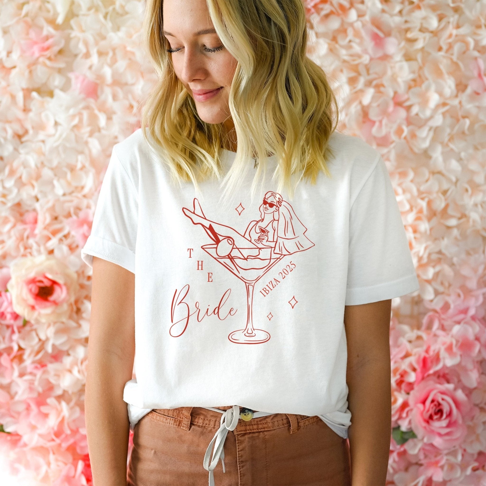 Bride Hen Party T-Shirts Custom Destination Bride Shirts for Hen ...