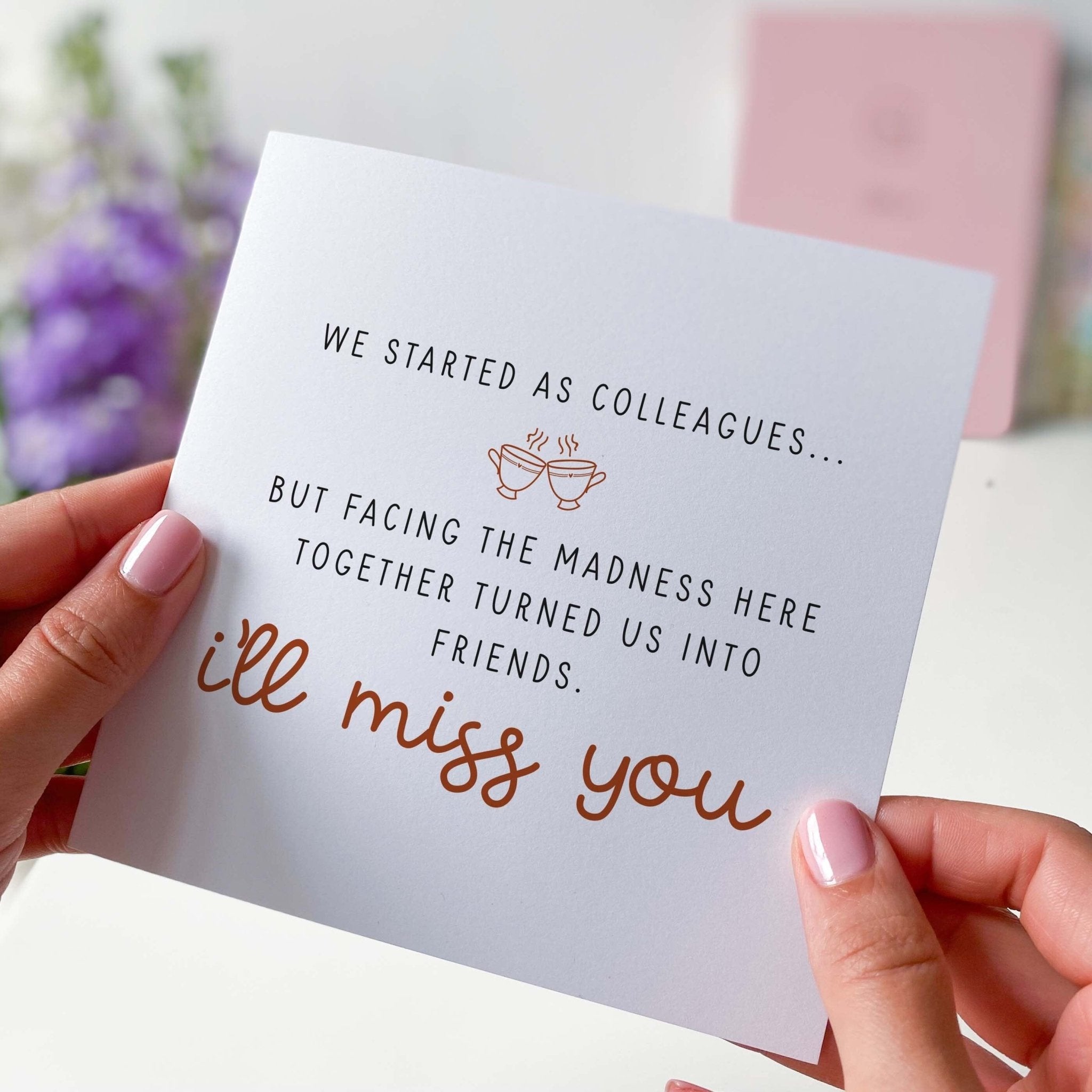 Card For Colleagues I'll Miss You Card For Her Him Sending You Leaving ...