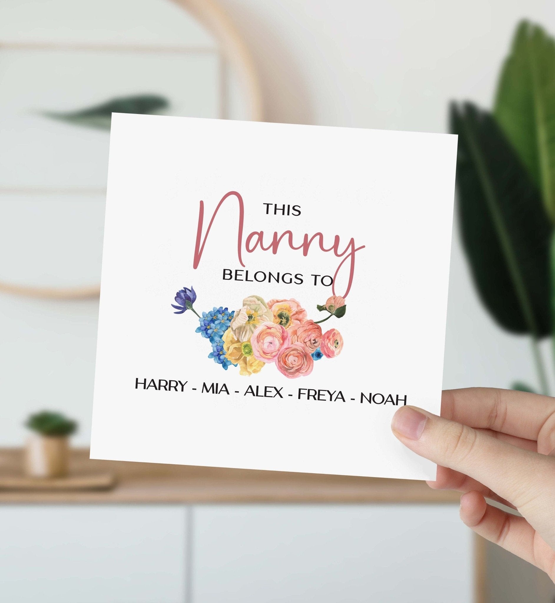 Card For Nanny This Nanny Belongs To Birthday Mother's Day Card With ...