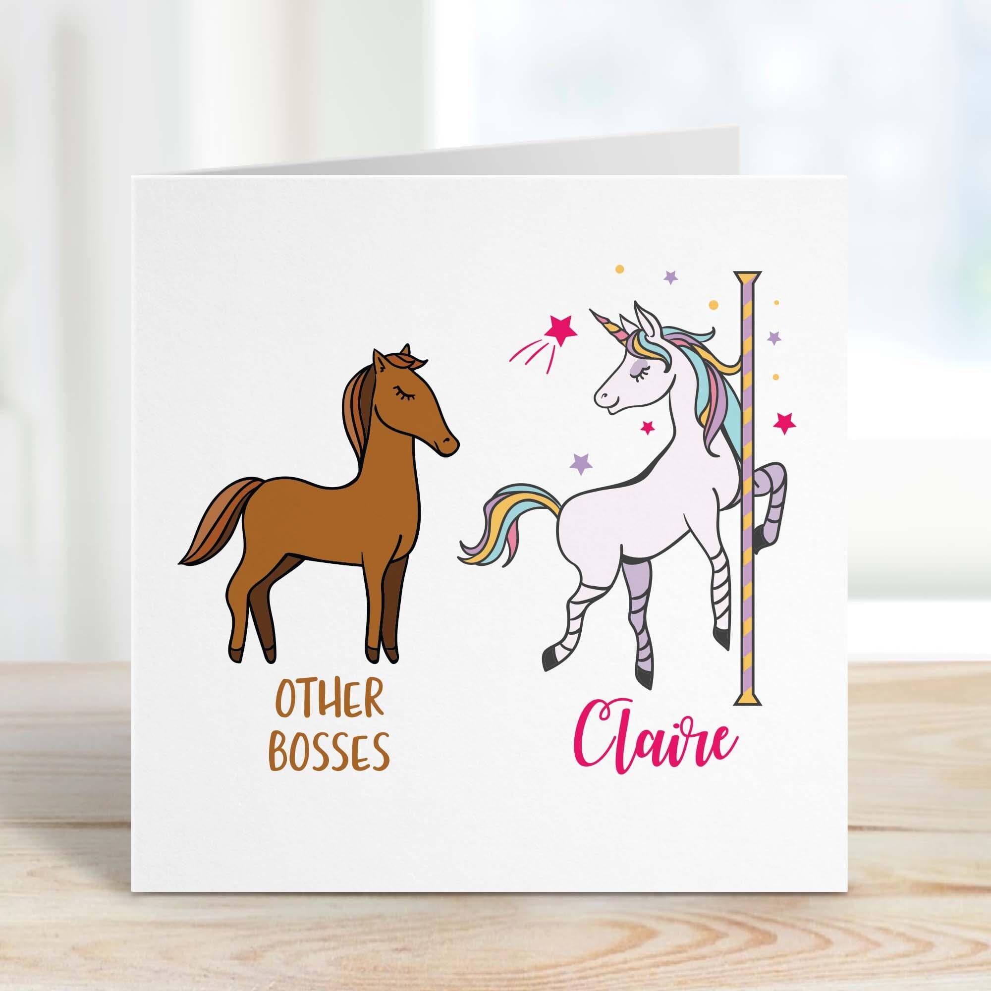 Funny Card For Boss Birthday Card For Your Boss Cute Card Happy ...