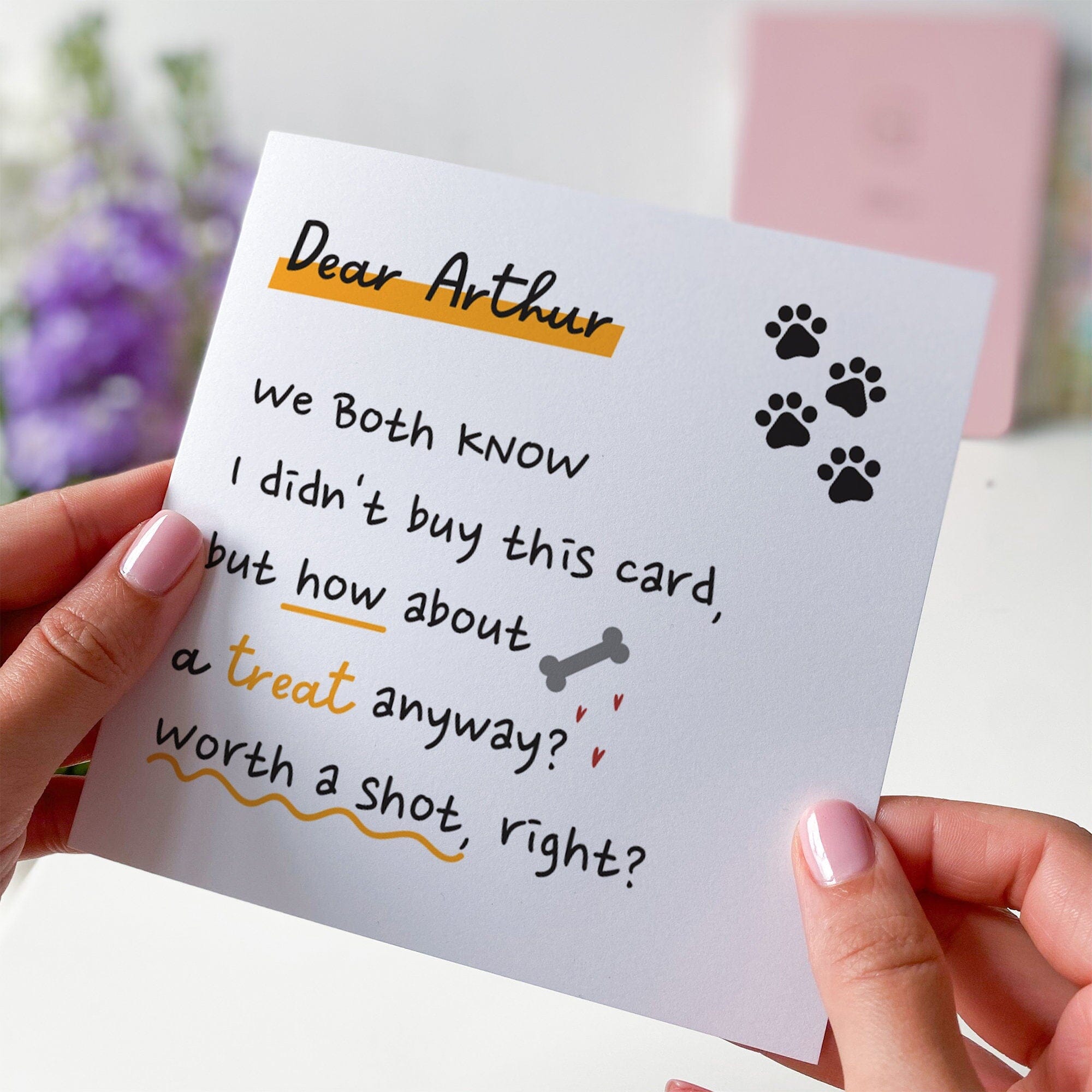 Funny Pet Owner Birthday Card With Name Dog Owners Gift Card Cat Owners ...