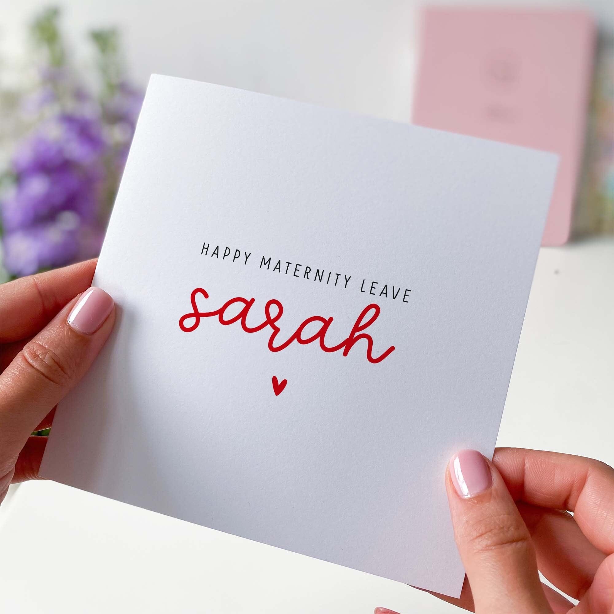 Happy Maternity Leave Card Personalised Good Luck Maternity Card For ...