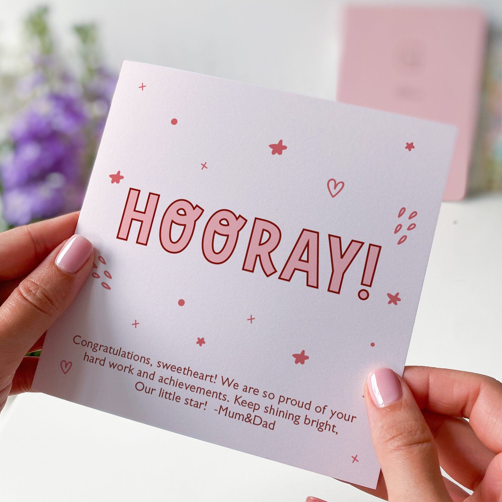Hooray Congrats Card Congratulations On Your Graduation Card With Text ...