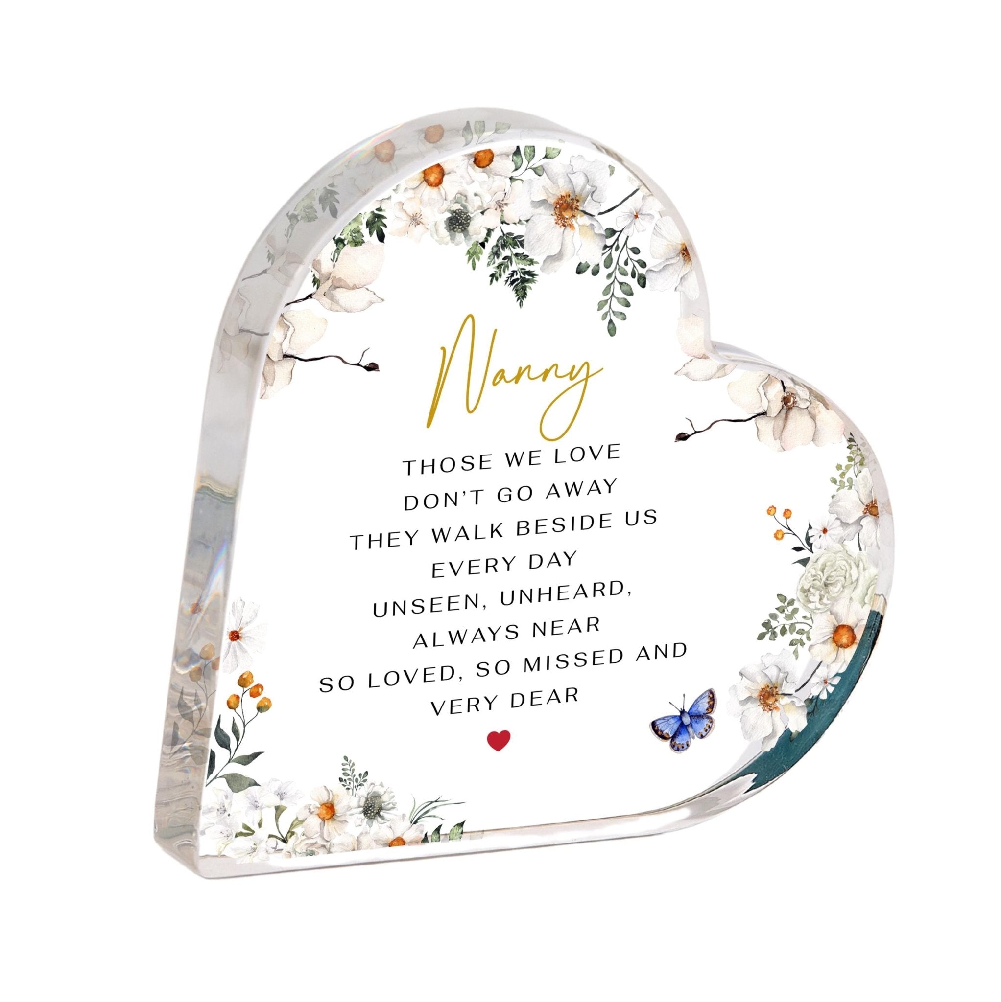 Memorial Acrylic Plaque – Those We Love Don’t Go Away Sympathy ...