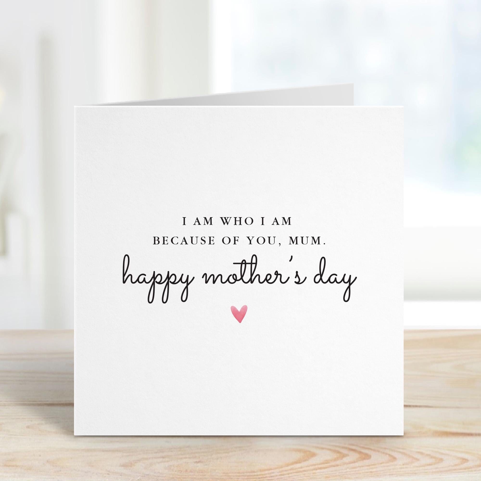 Mum's heartfelt Mother's Day card for a special Mum Appreciation Gift ...