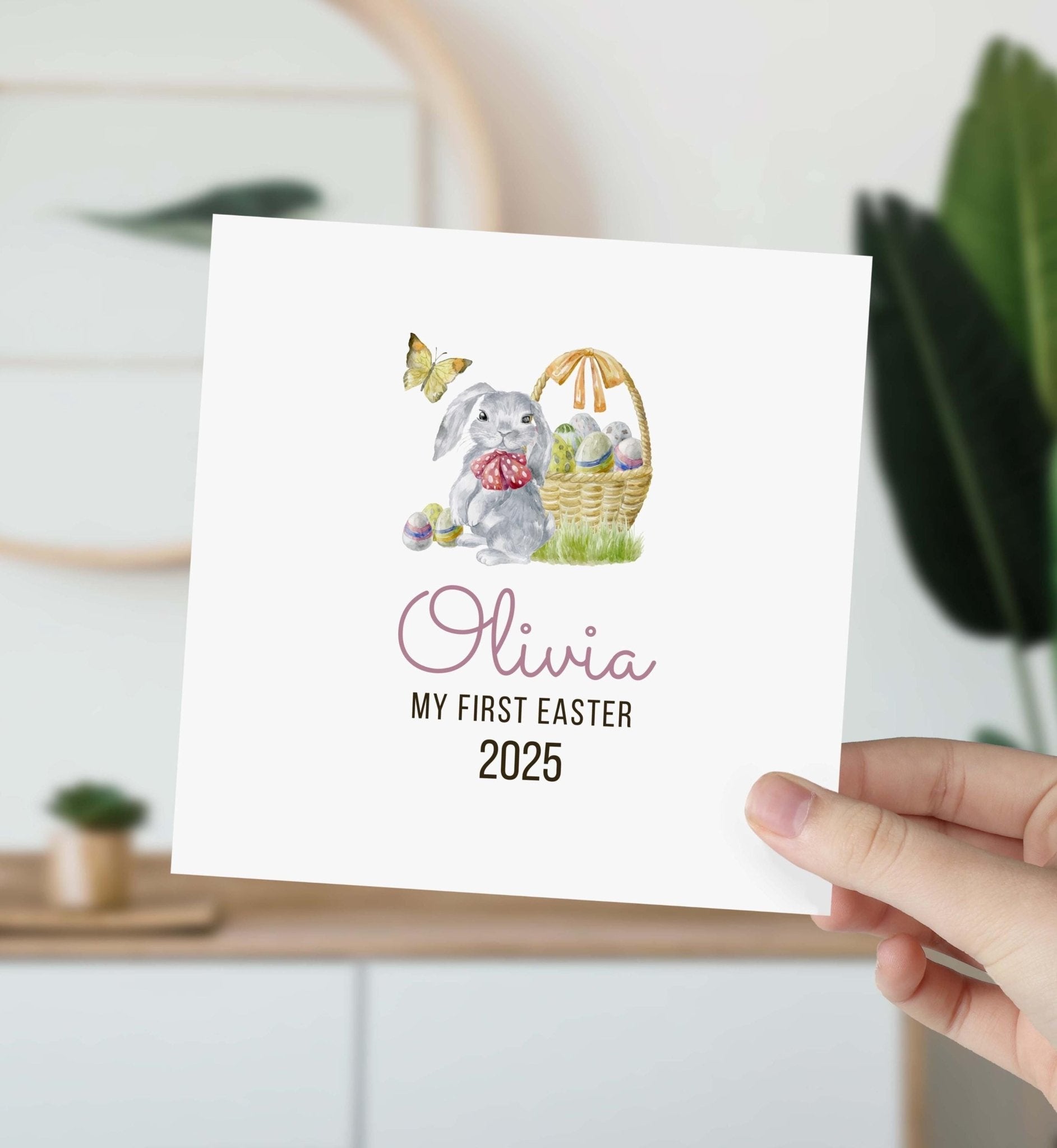 Personalised 1St Easter Card May First Easter 2025 Card With Eggs ...