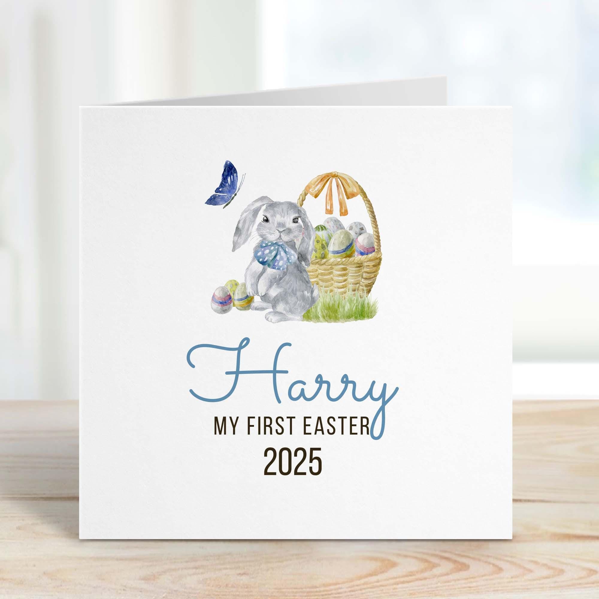 Personalised 1St Easter Card May First Easter 2025 Card With Eggs ...