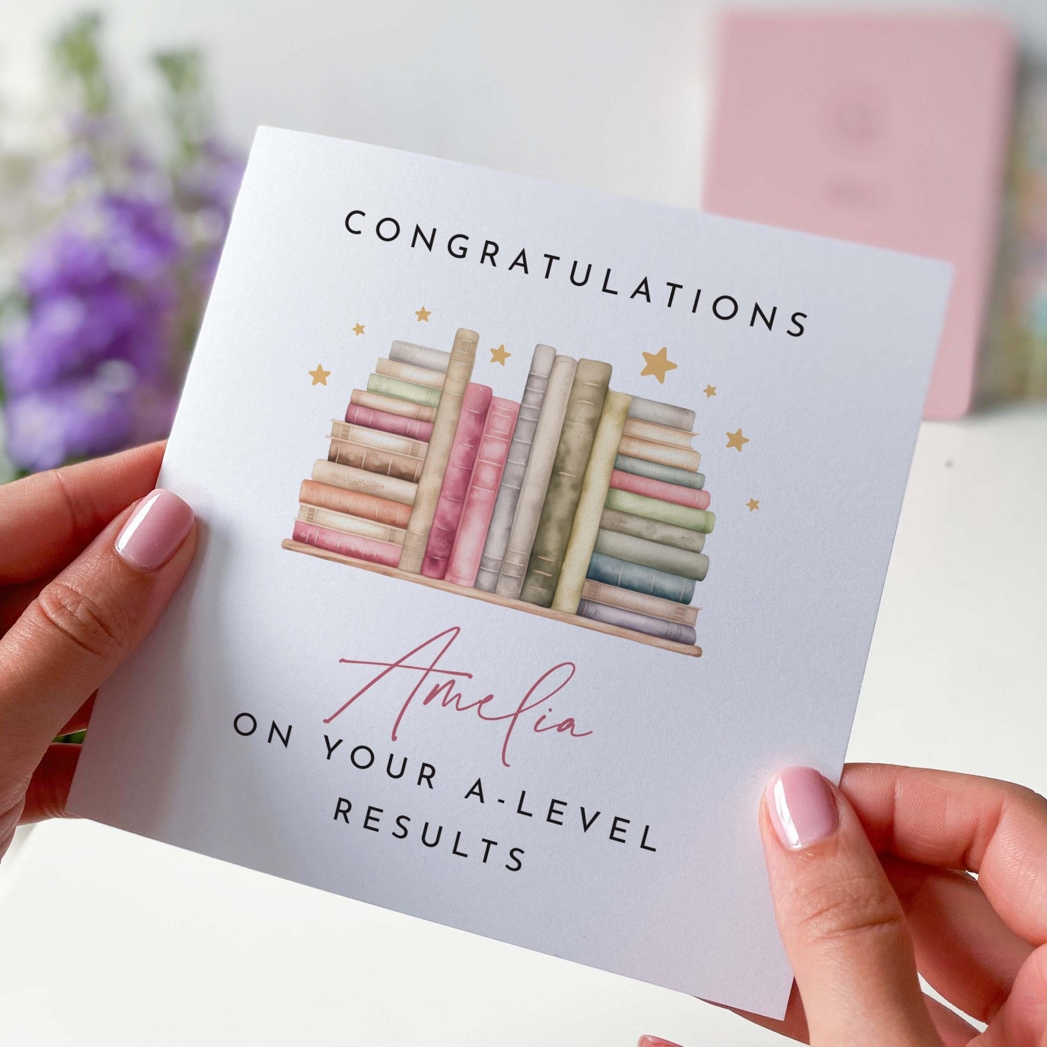 Personalised A Level Result Congratulations Card With Name On Your Exam ...
