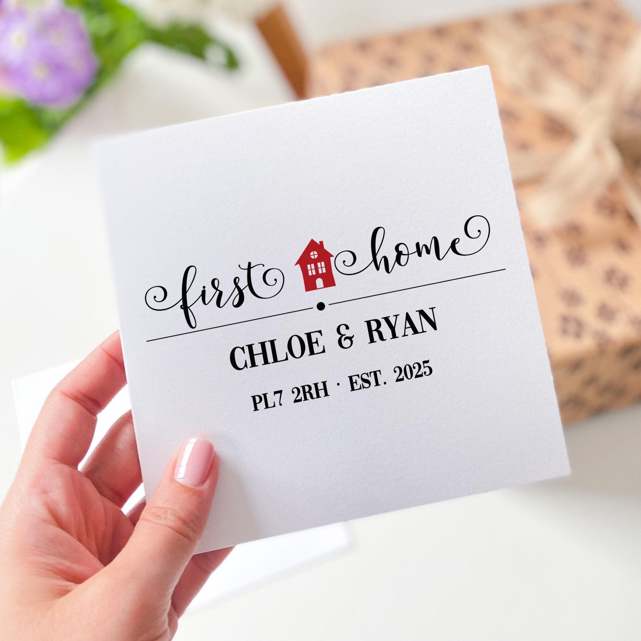 Personalised New Home Card First Home Card Housewarming Gift Custom ...