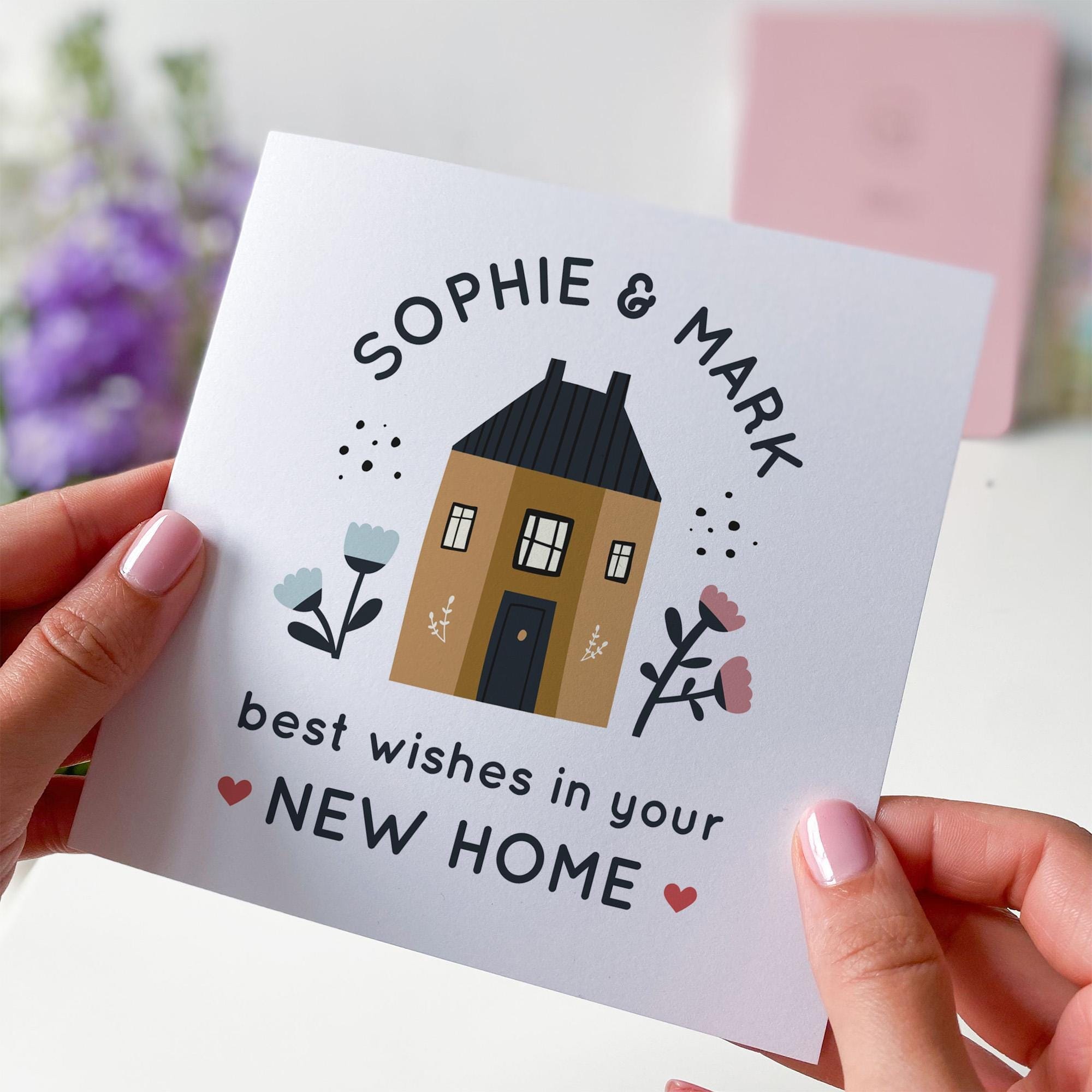 Personalised New Home With Couple Names And With Sweet Home Design Card ...