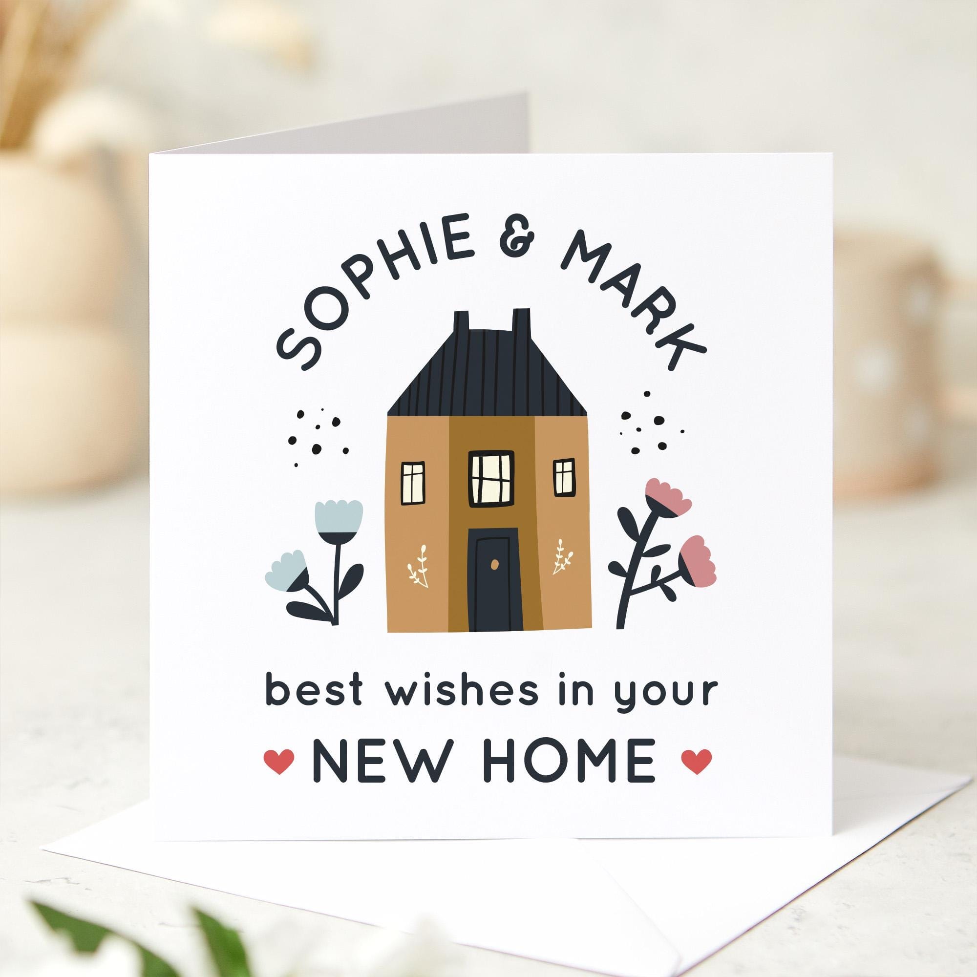 Personalised New Home With Couple Names And With Sweet Home Design Card ...