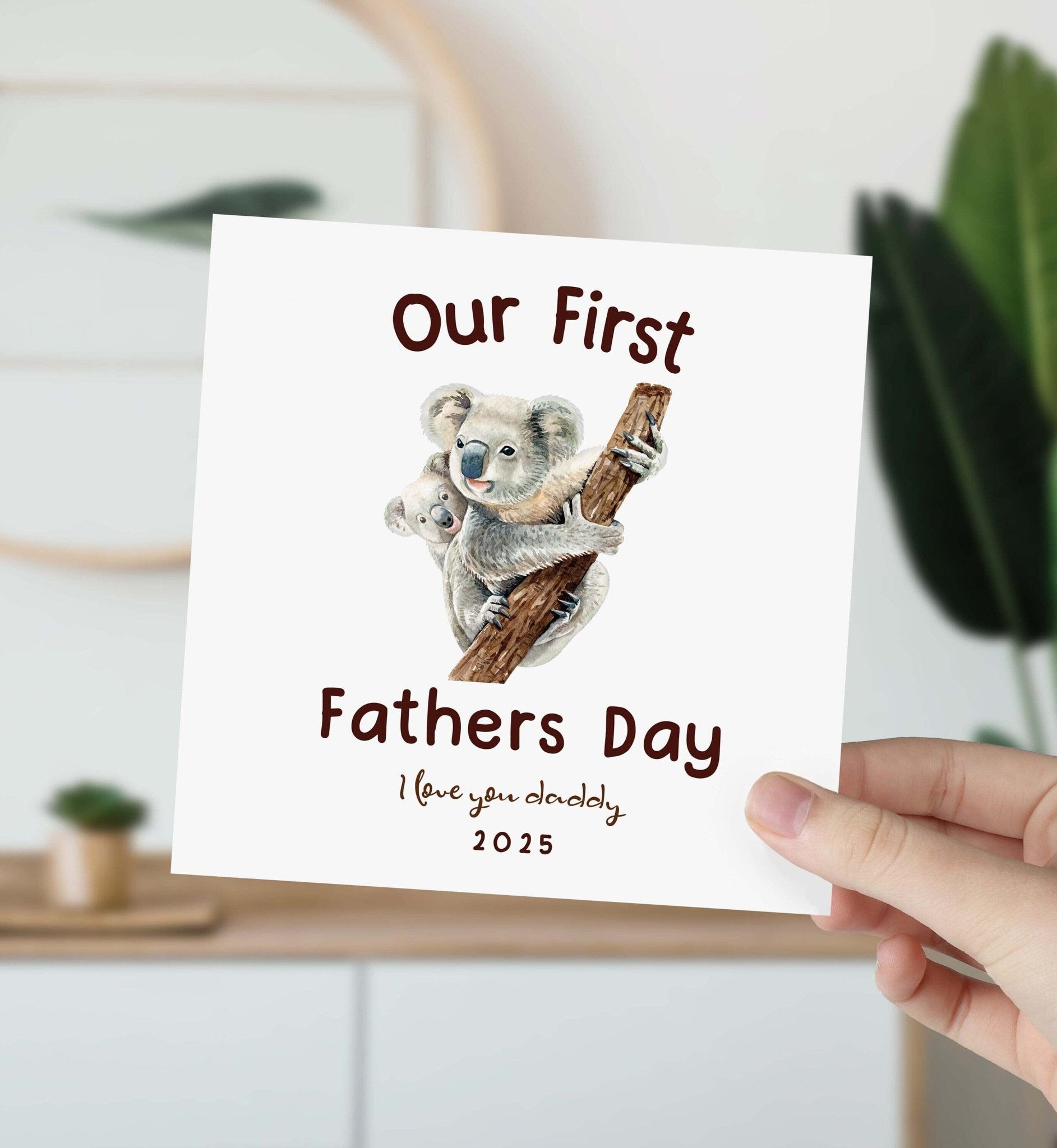 Personalised Our First Fathers Day I Love You Daddy Dad Papa Koala ...
