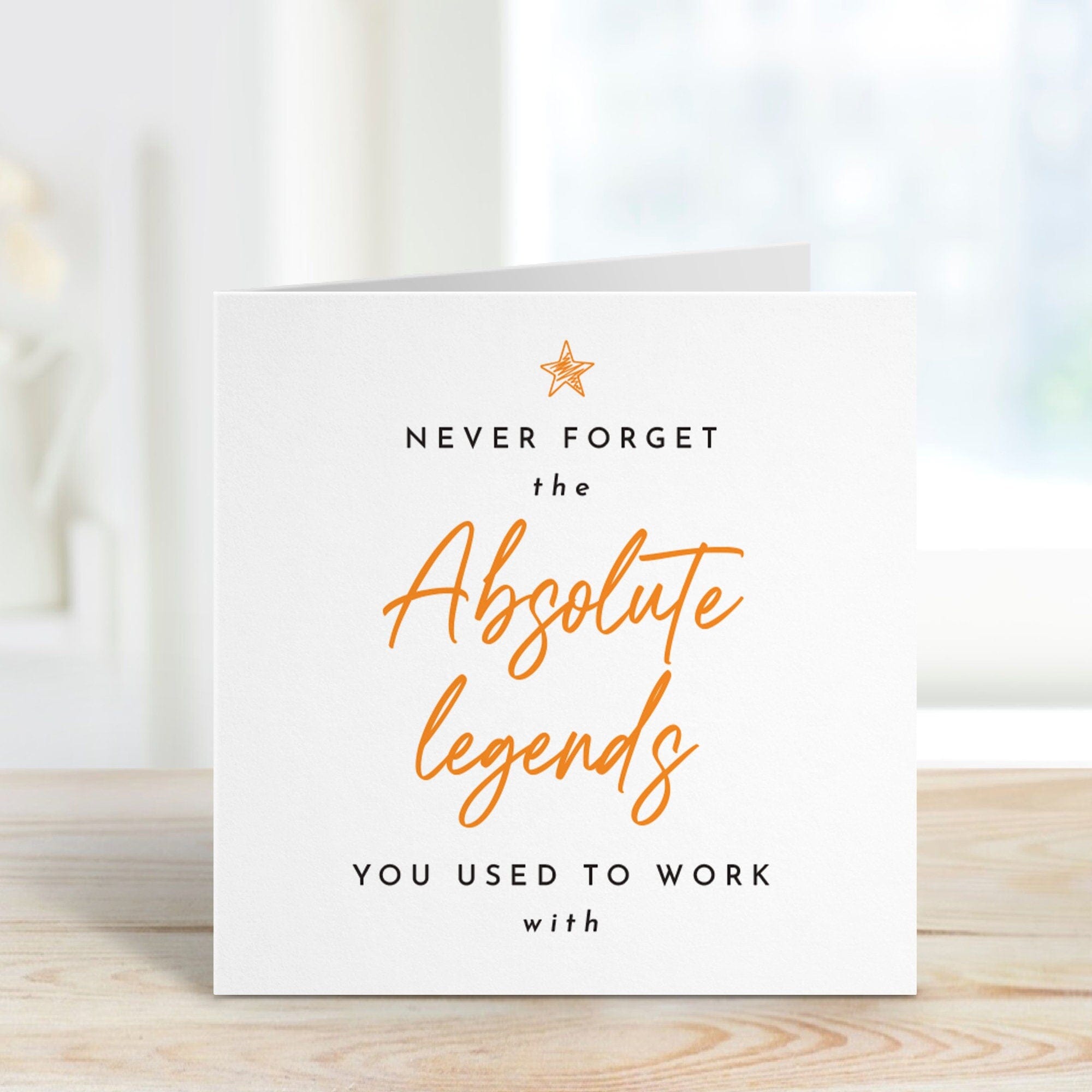 Retirement Card Leaving Work Gift Card New Job Card Good Luck Card I ...