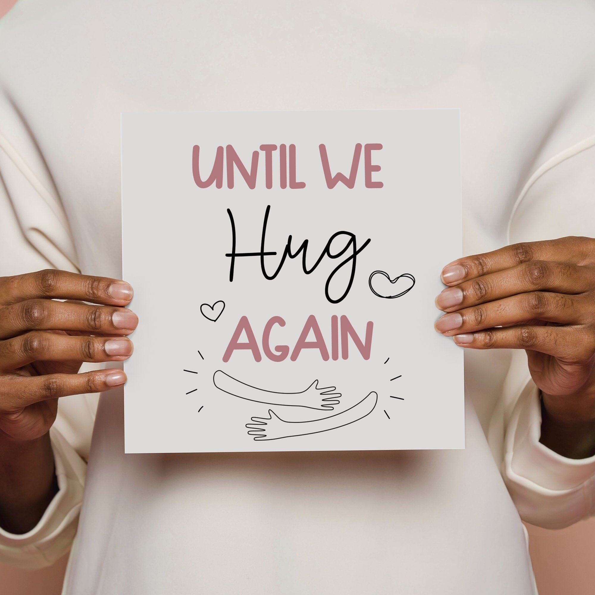 Sending You A Big Hug Card For Her Him Thinking Of You Gift Card Love ...