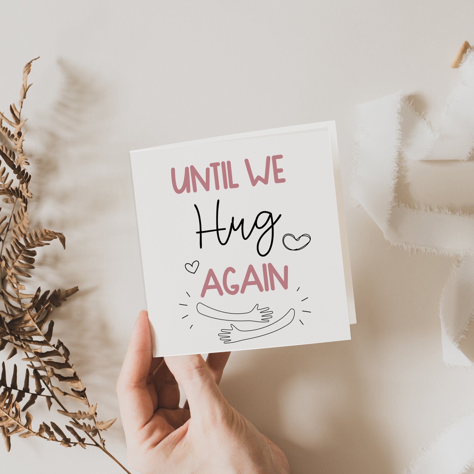 Sending You A Big Hug Card For Her Him Thinking Of You Gift Card Love ...