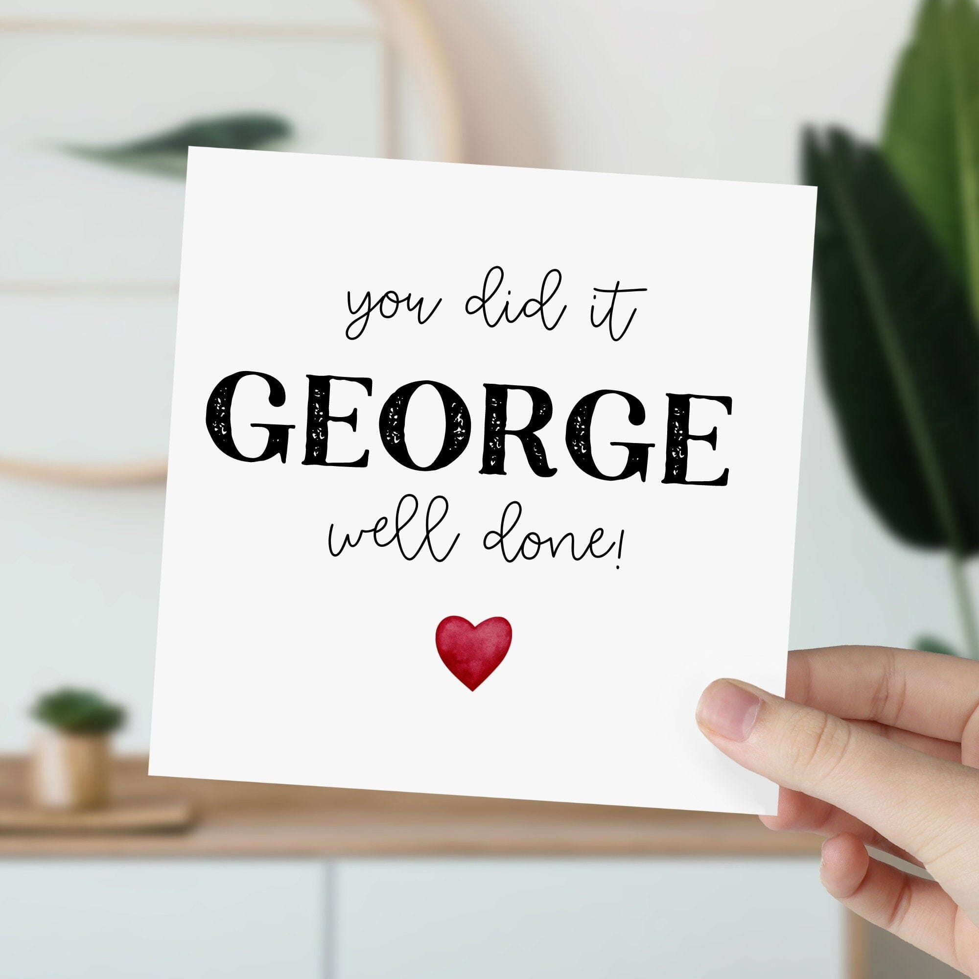 You Did It Well Done Card With Name Exam Result Day A Level Gcse Result ...
