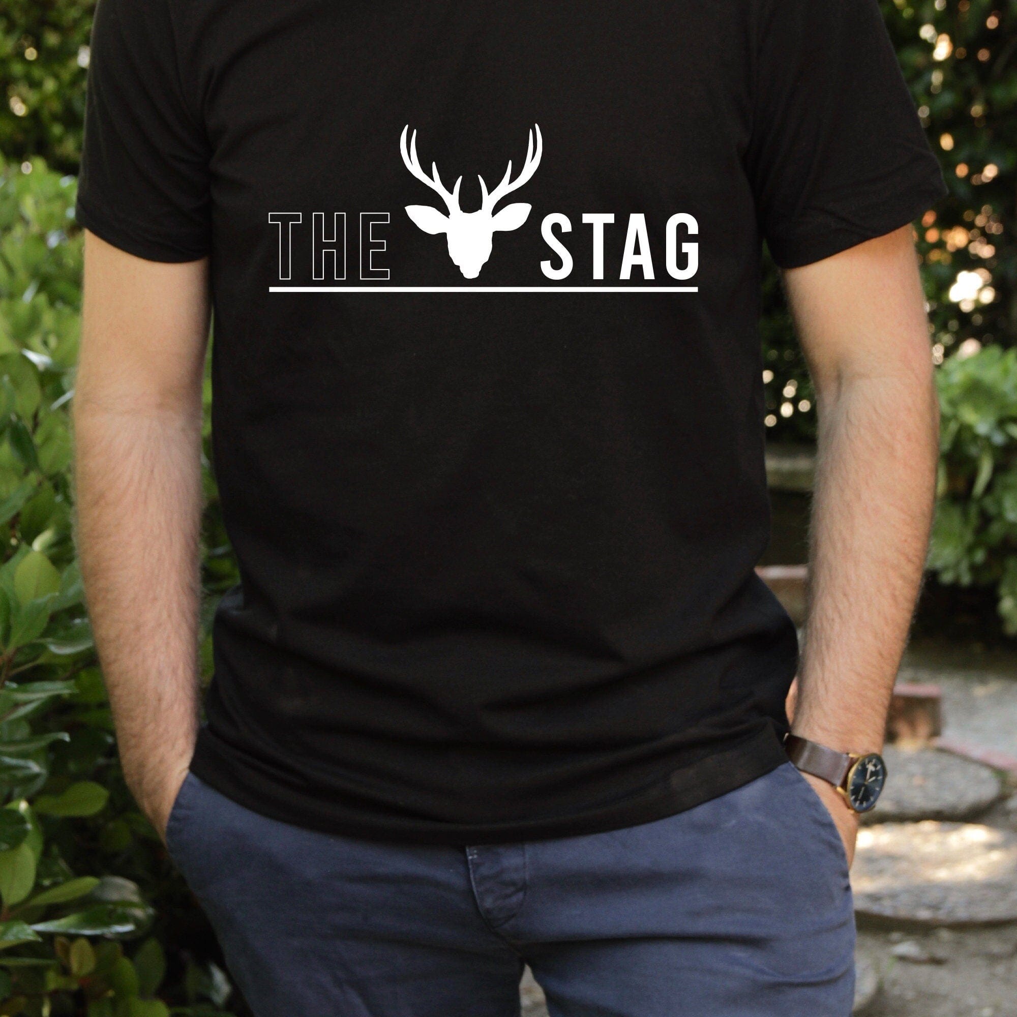 The Stag T-Shirt, Groom Gift, Funny Men'S Stag Night Tee, Stag Do ...